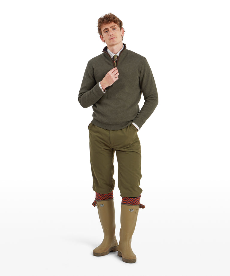 Men's Angus Aerobloc Quarter Zip Green | Schöffel Country