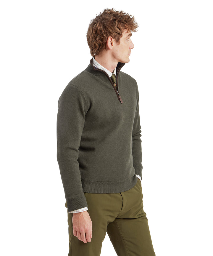 Men's Angus Aerobloc Quarter Zip Green | Schöffel Country