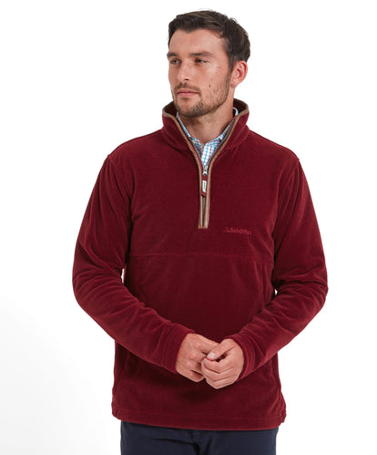 Men's Berkeley Quarter Zip Fleece Red | Schöffel Country