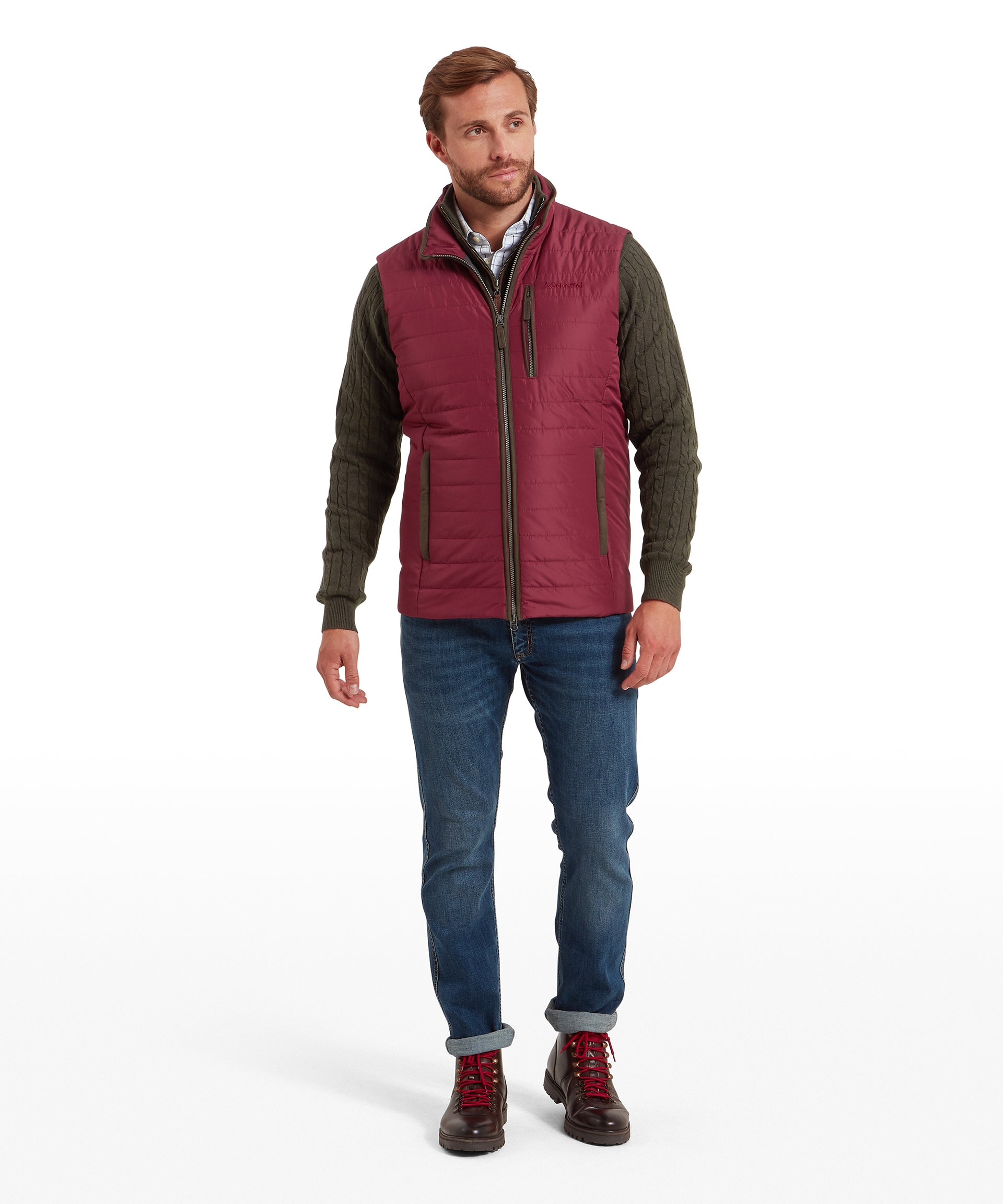Men's Brora Gilet Red | Schöffel Country