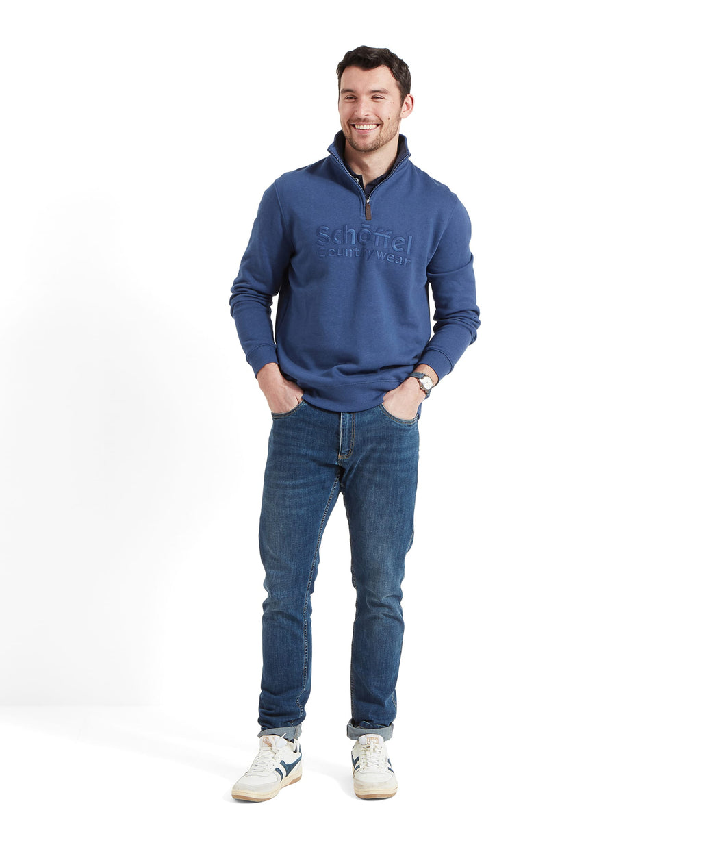 Men's Bude Sweatshirt French Navy Marl | Schöffel Country