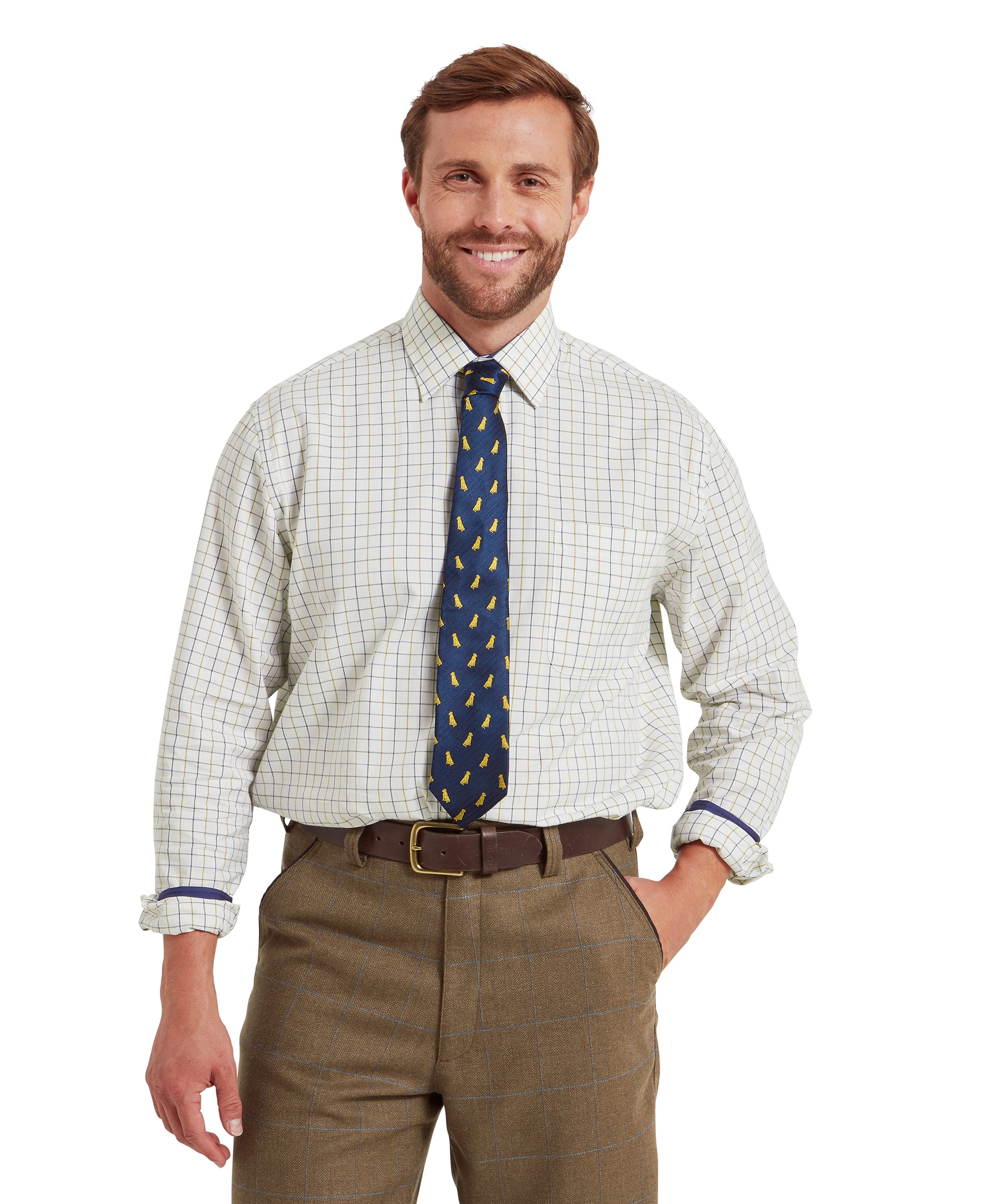 Men's Tattersall Classic Shirt Navy | Schöffel Country