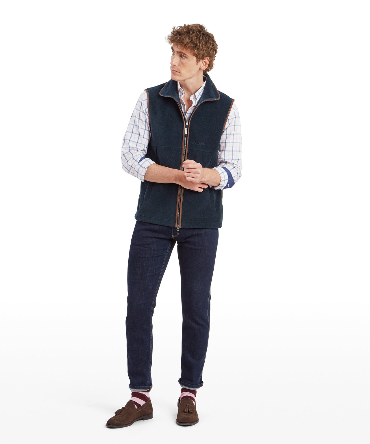 Men's Oakham Fleece Gilet Petrol Blue | Schöffel Country