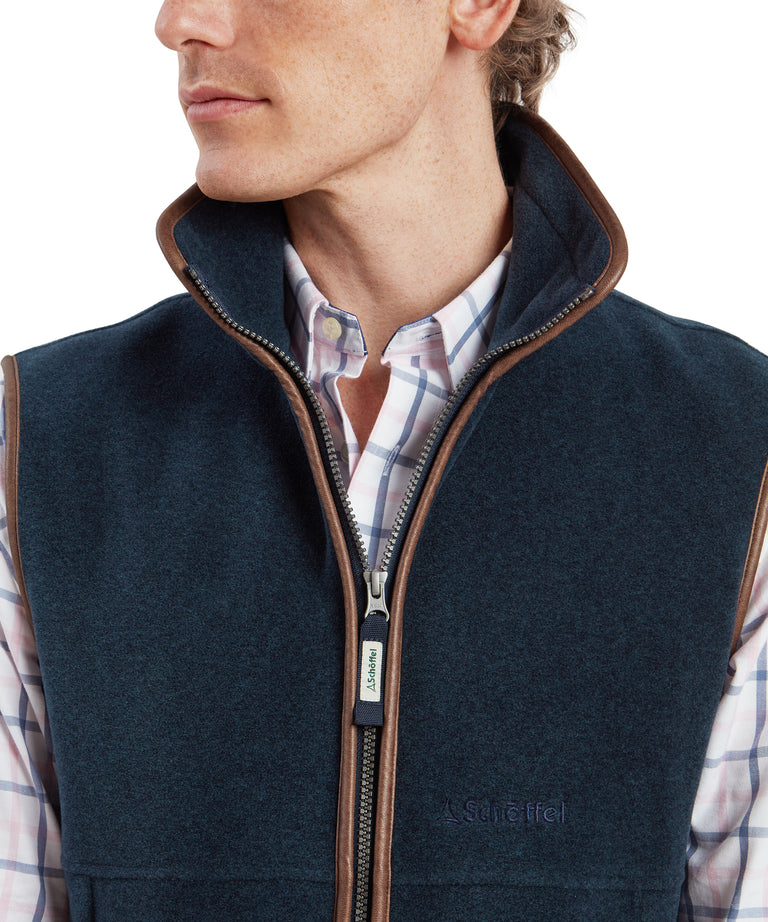 Men's Oakham Fleece Gilet Petrol Blue | Schöffel Country