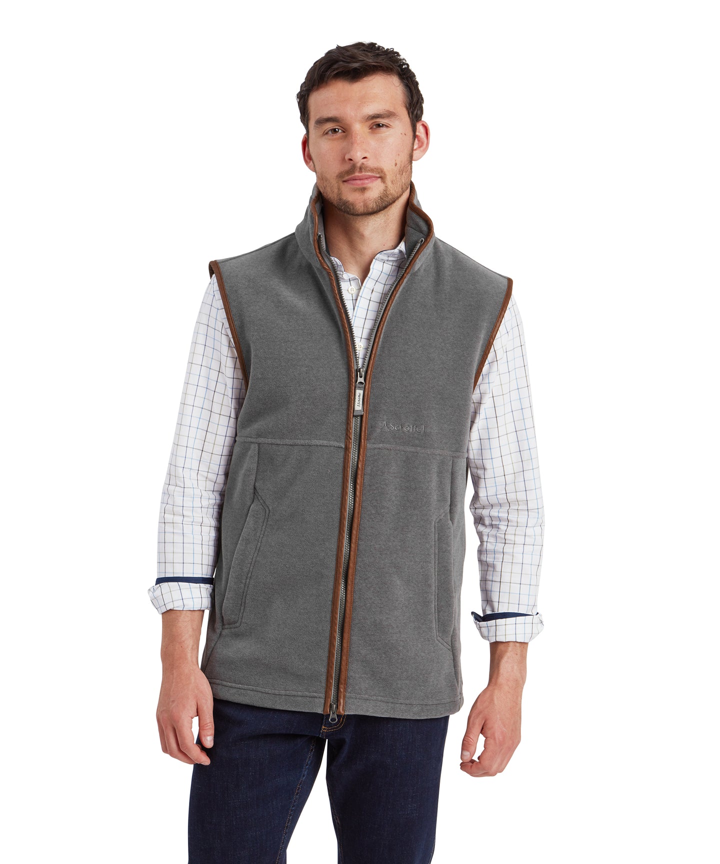 Men's Oakham Fleece Gilet Pewter Grey | Schöffel Country