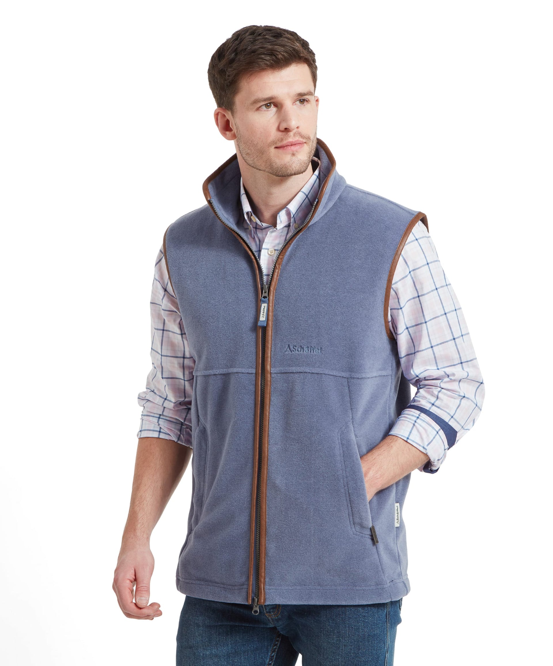 Men's Oakham Fleece Gilet Stone Blue | Schöffel Country