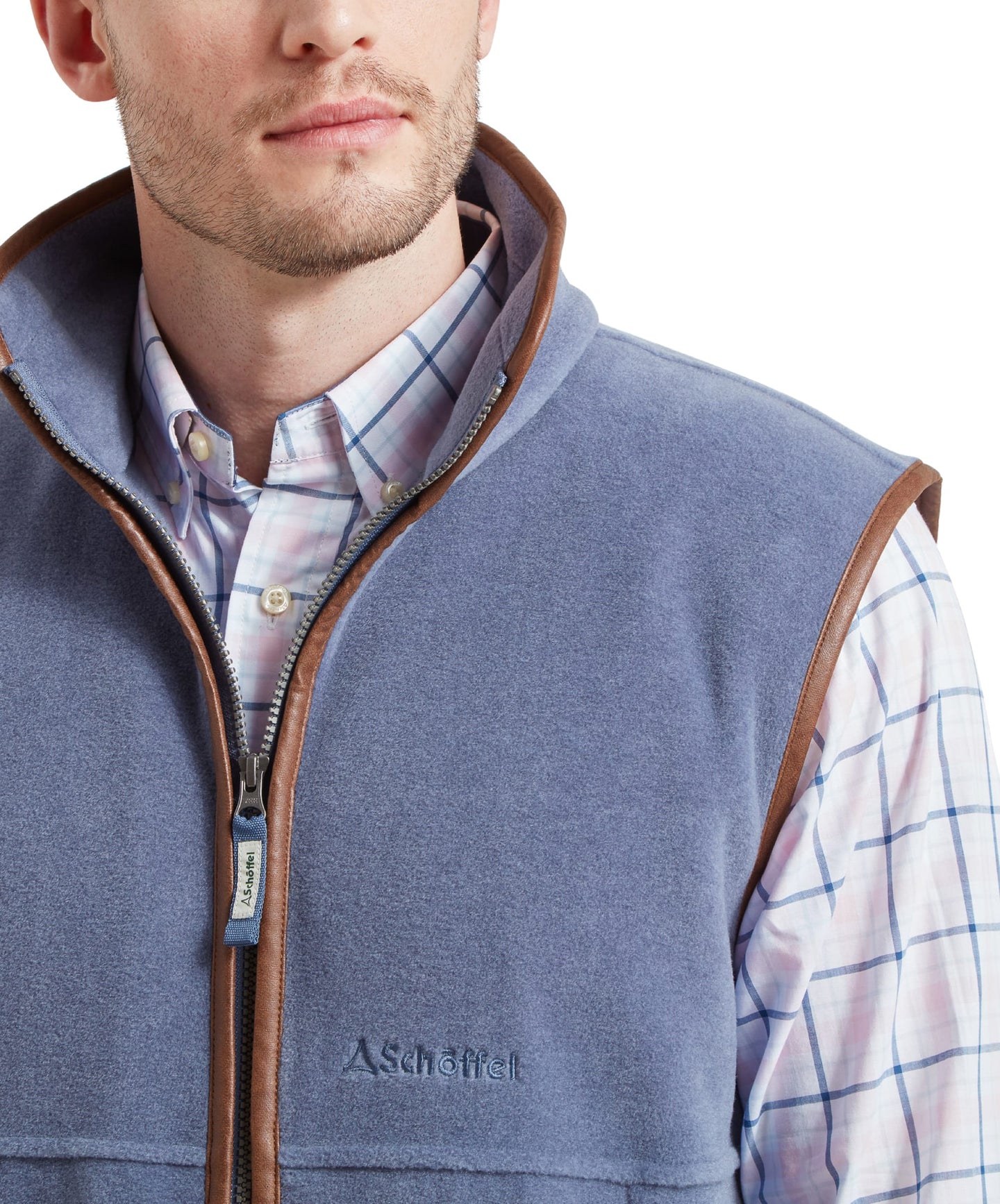 Men's Oakham Fleece Gilet Stone Blue | Schöffel Country