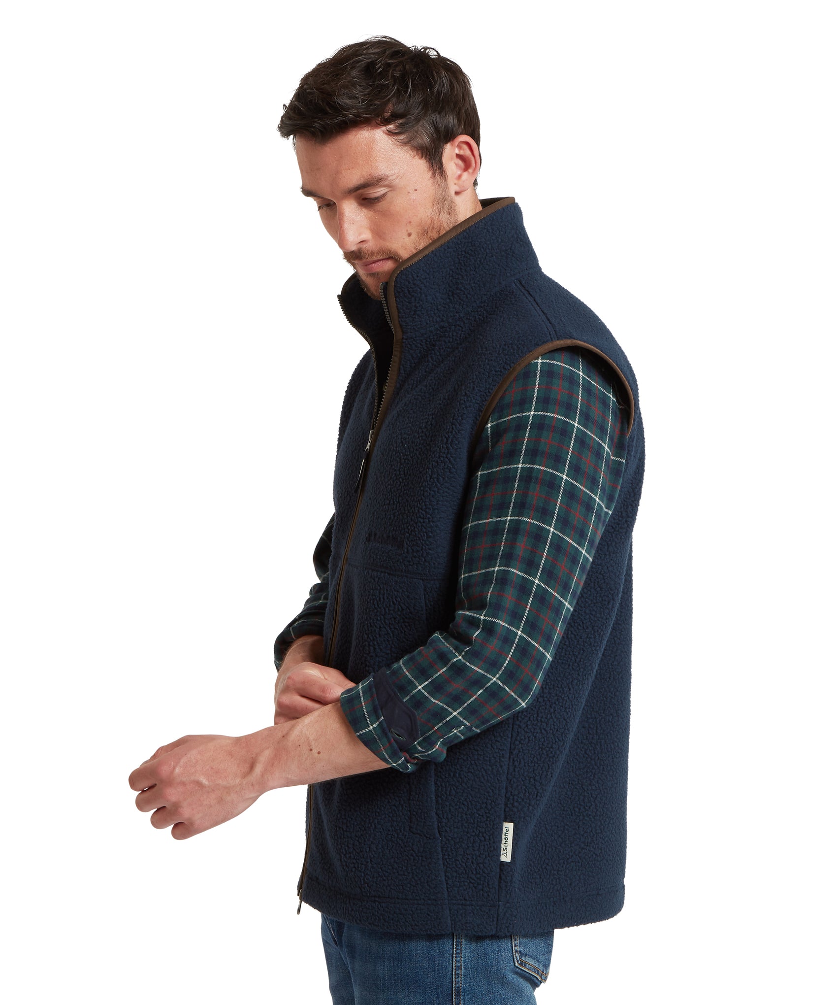 Men's Oakham Retro Fleece Gilet Navy | Schöffel Country