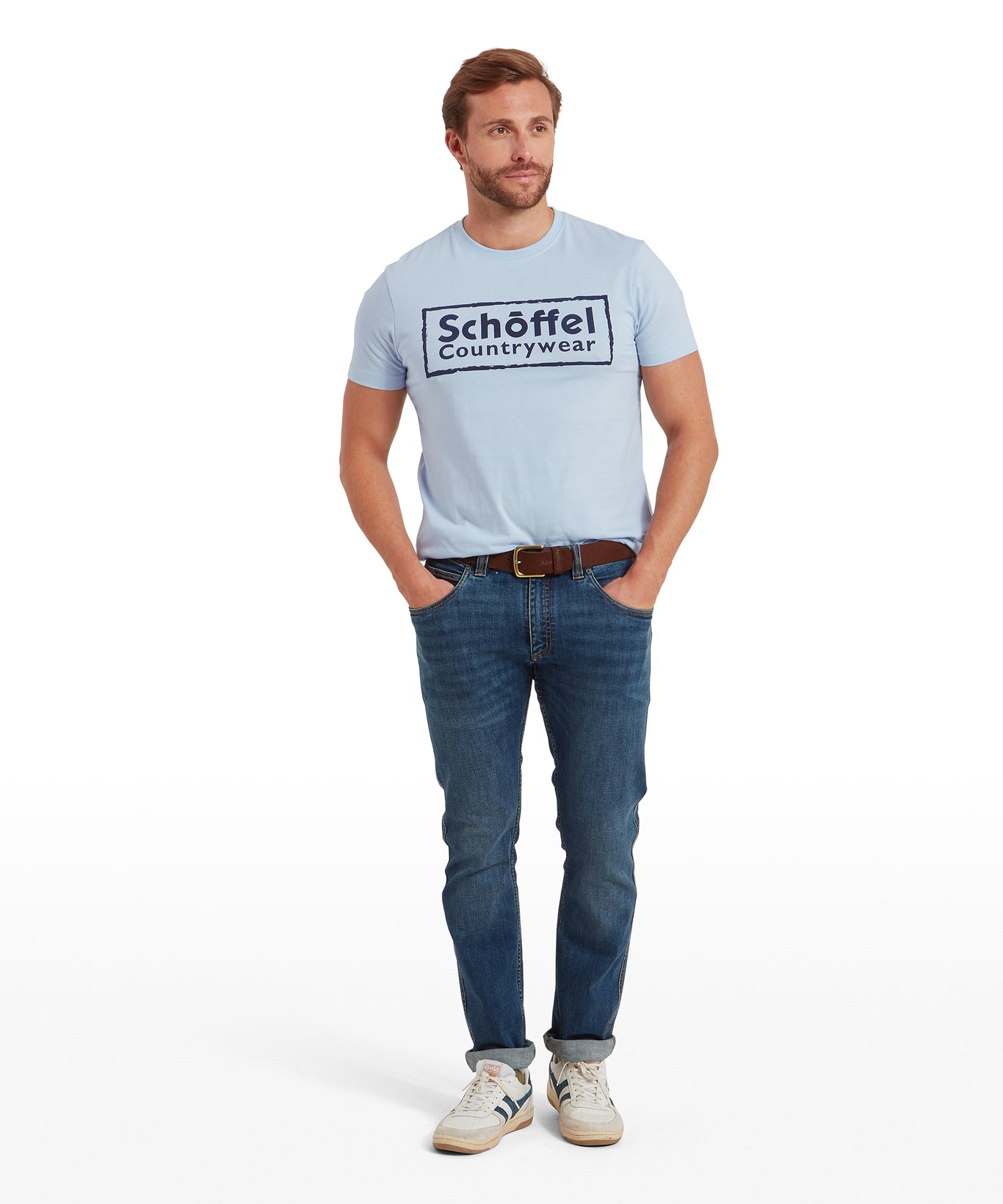 Men's Schoffel Heritage T Shirt Blue | Schöffel Country