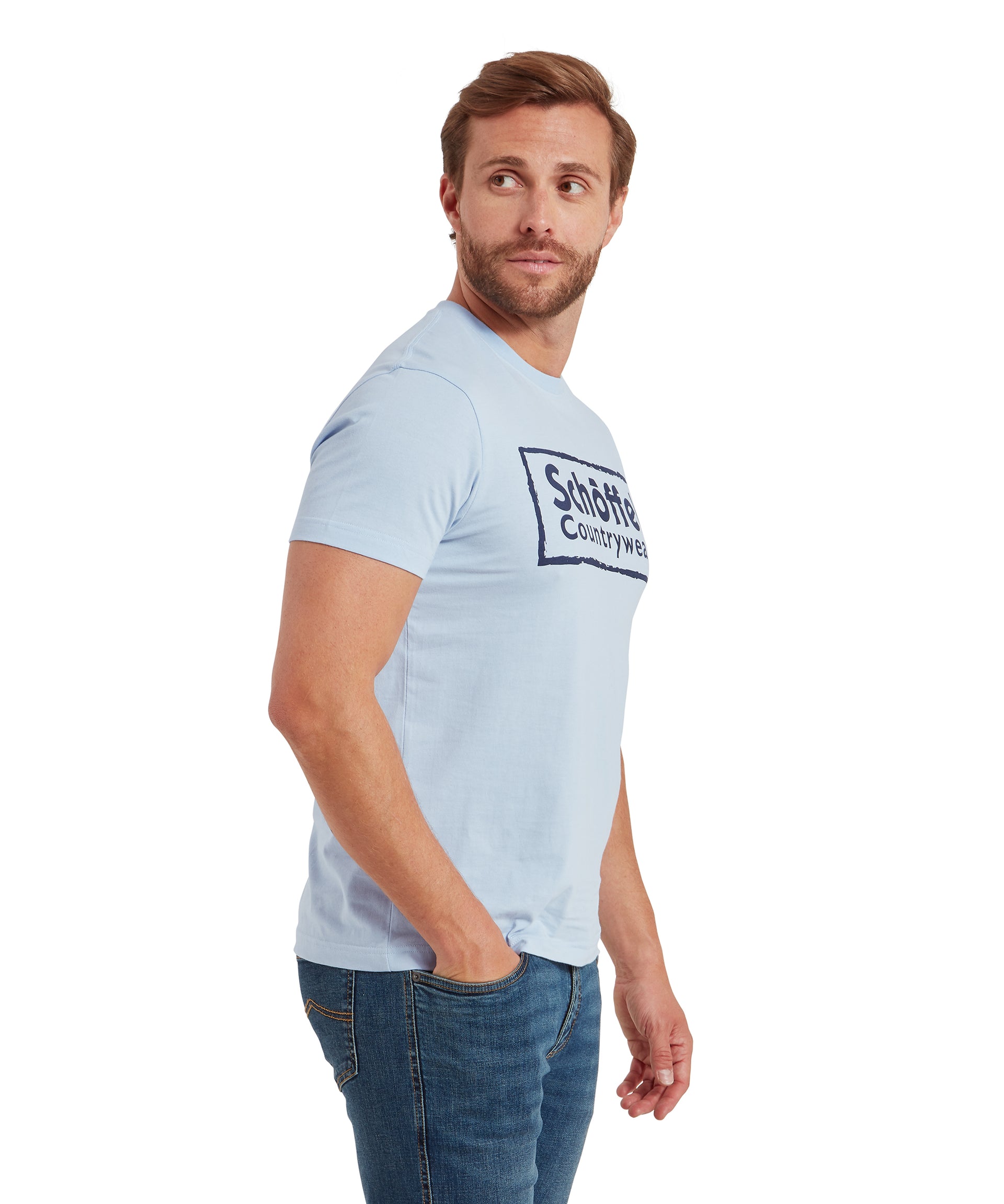 Men's Schoffel Heritage T Shirt Blue | Schöffel Country