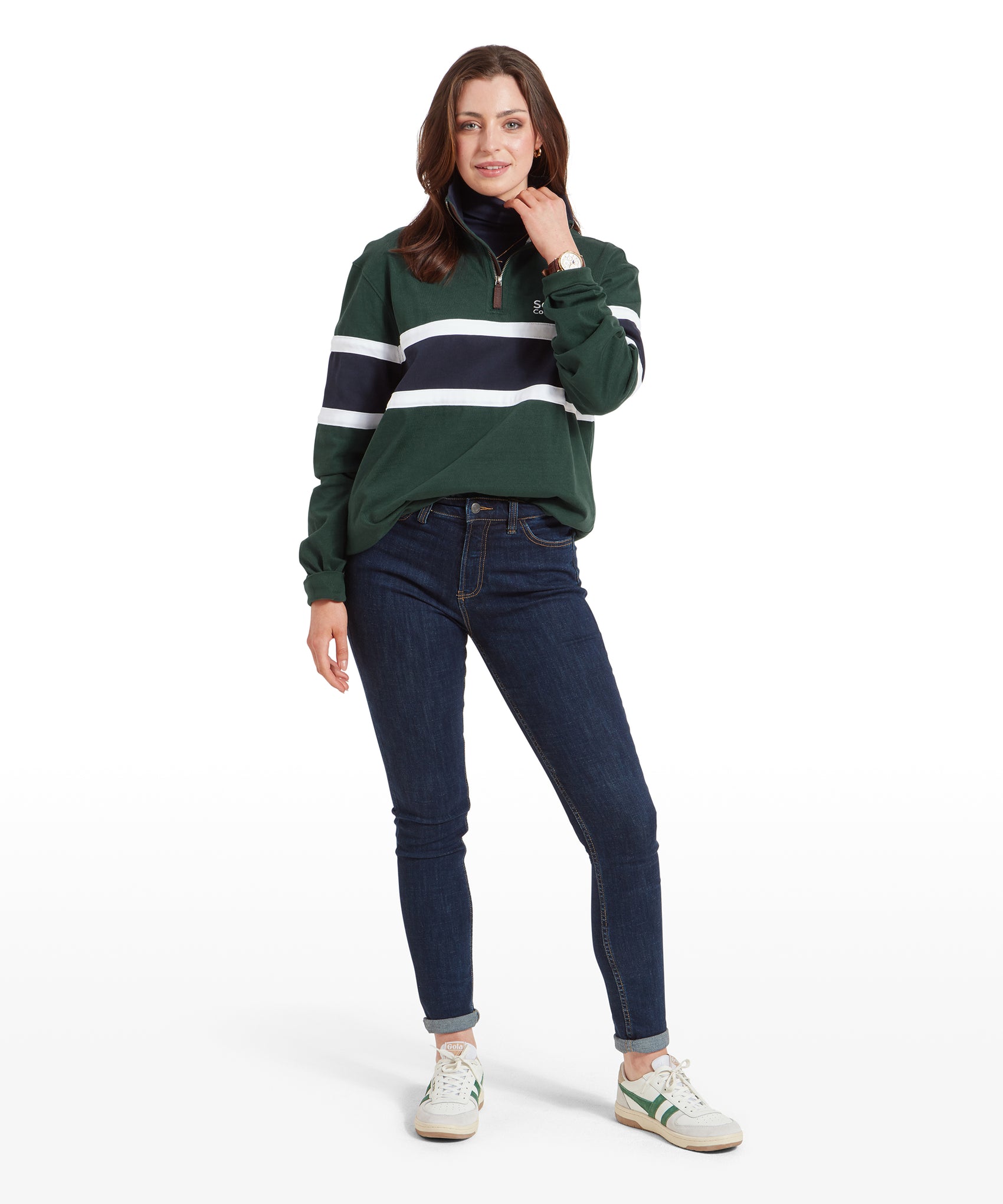 Unisex Exmouth Heritage Quarter Zip Green | Schöffel Country