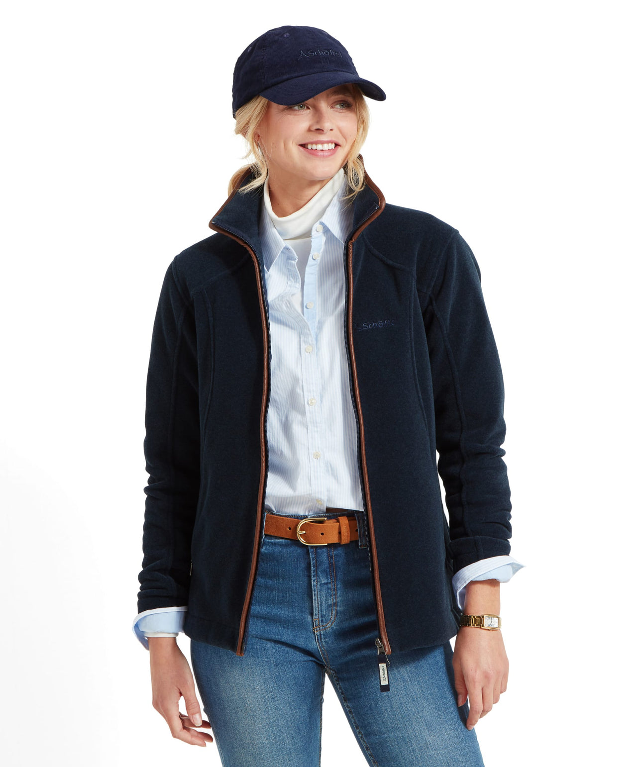 Women's Burley Breathable Fleece Jacket Navy | Schöffel Country