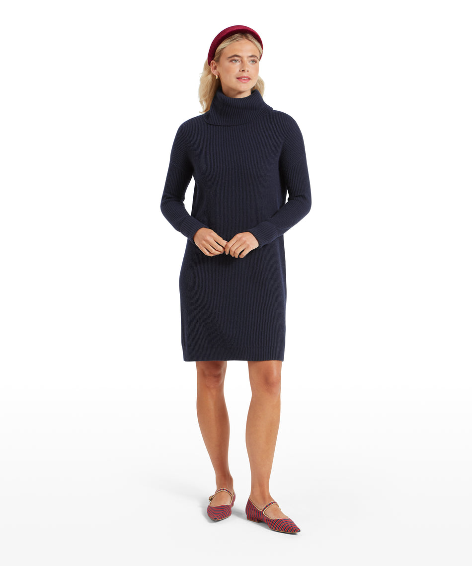 Women's Filey Roll Neck Dress Navy | Schöffel Country