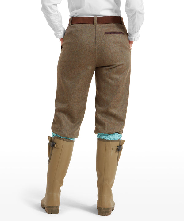 Women's High Waisted Green Tweed Breeks | Schöffel Country