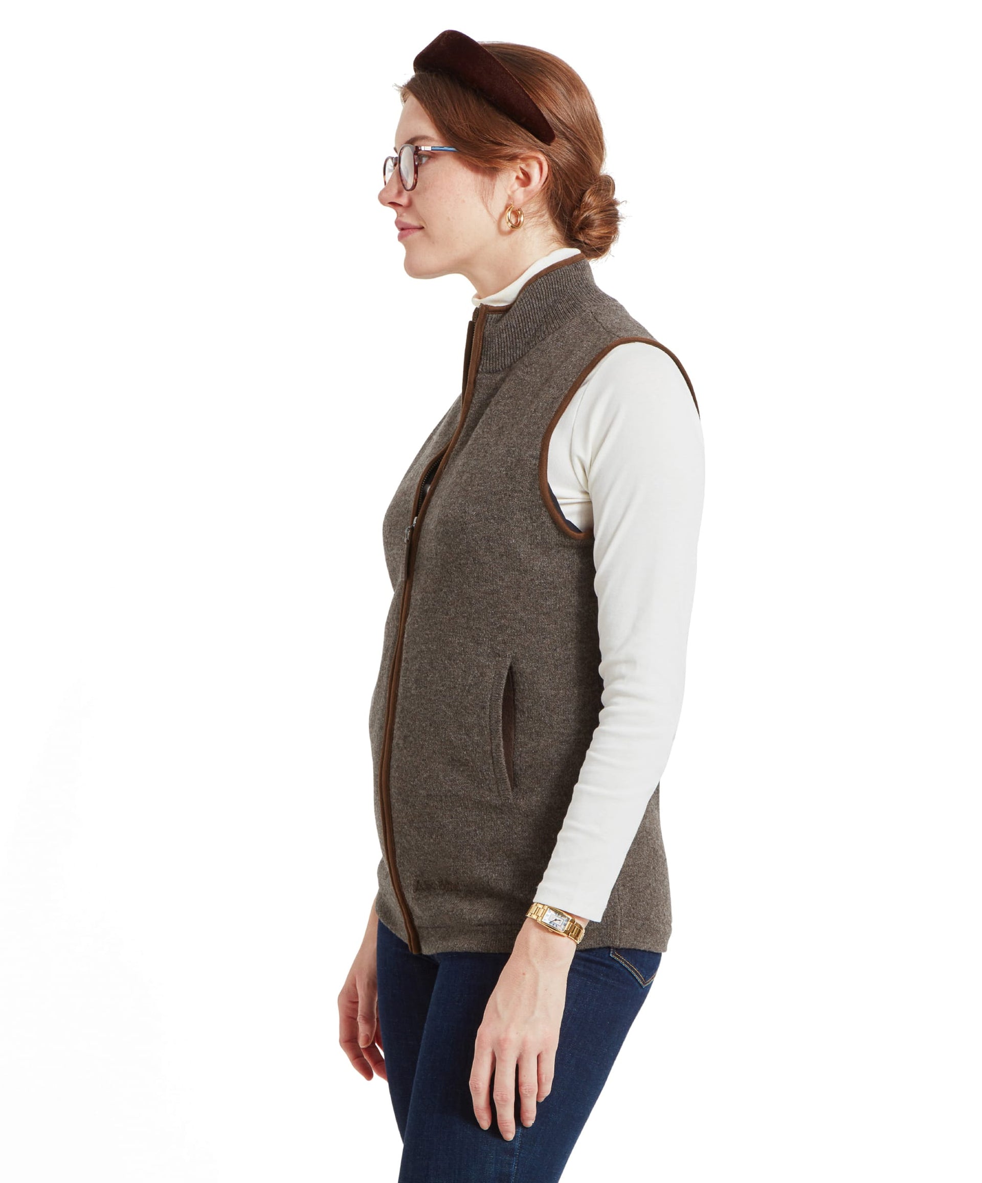 Women's Lambswool Aerobloc Gilet Brown | Schöffel Country