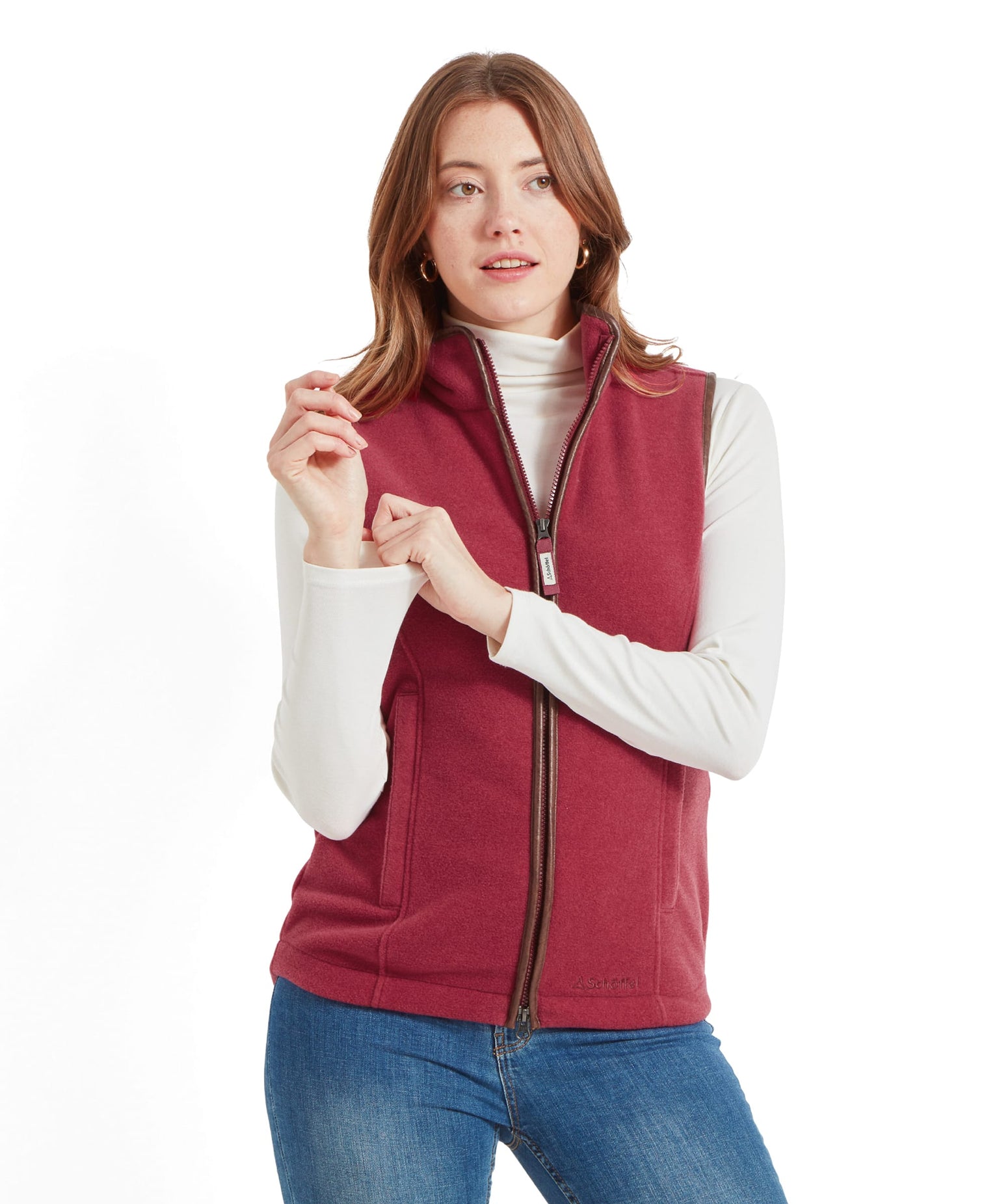 Women's Lyndon Fleece Gilet Pink | Schöffel Country
