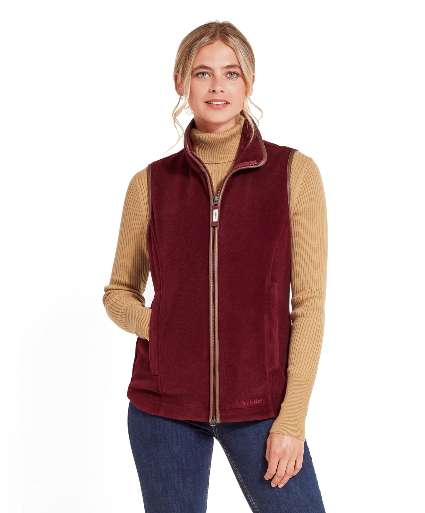 Women's Lyndon Fleece Gilet Claret Red | Schöffel Country