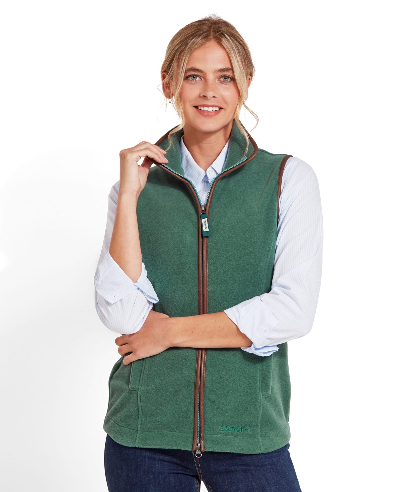 Women's Lyndon Fleece Gilet Duck Egg | Schöffel Country