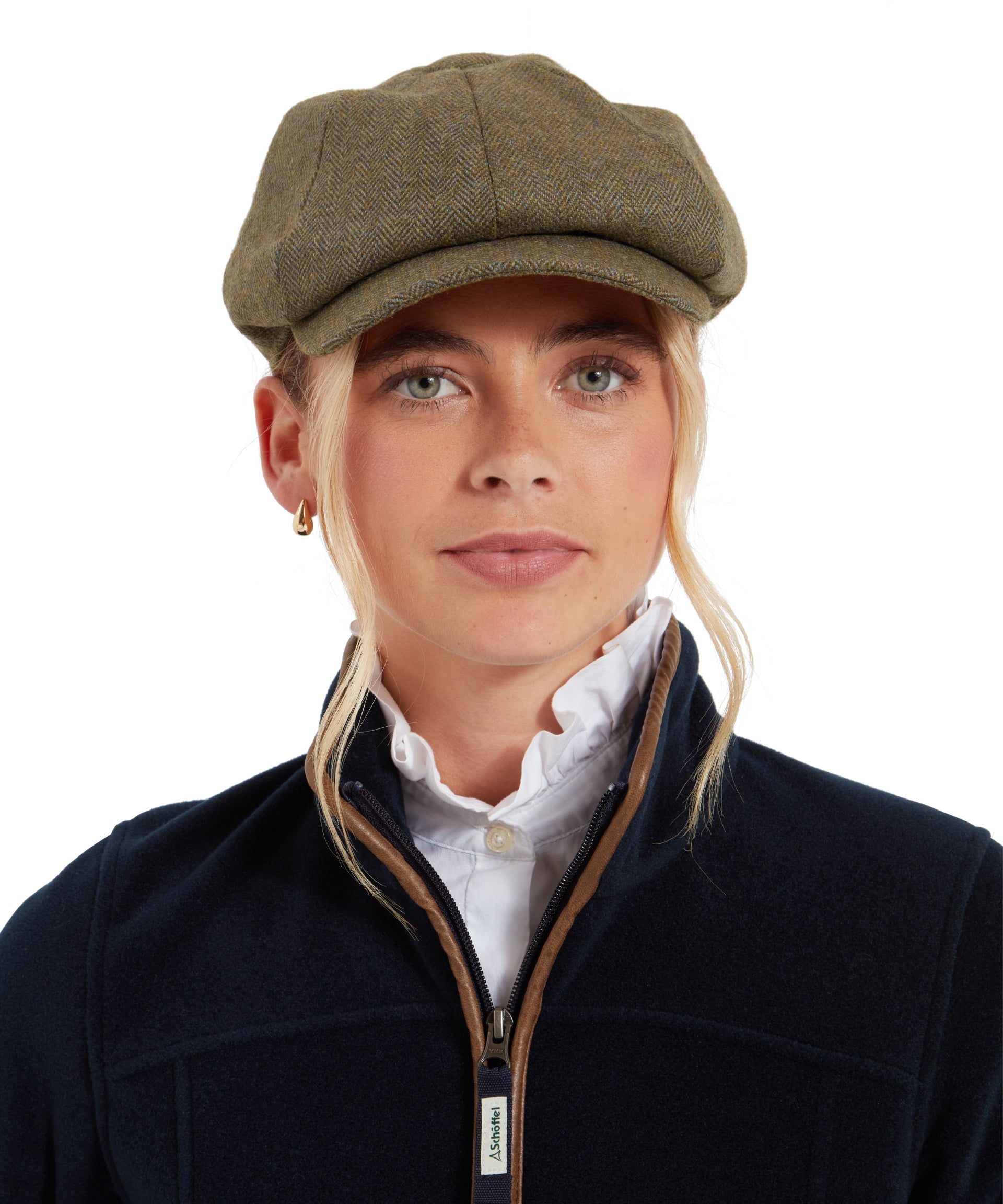 Women's Newsboy Cap Loden Green Tweed | Schöffel Country