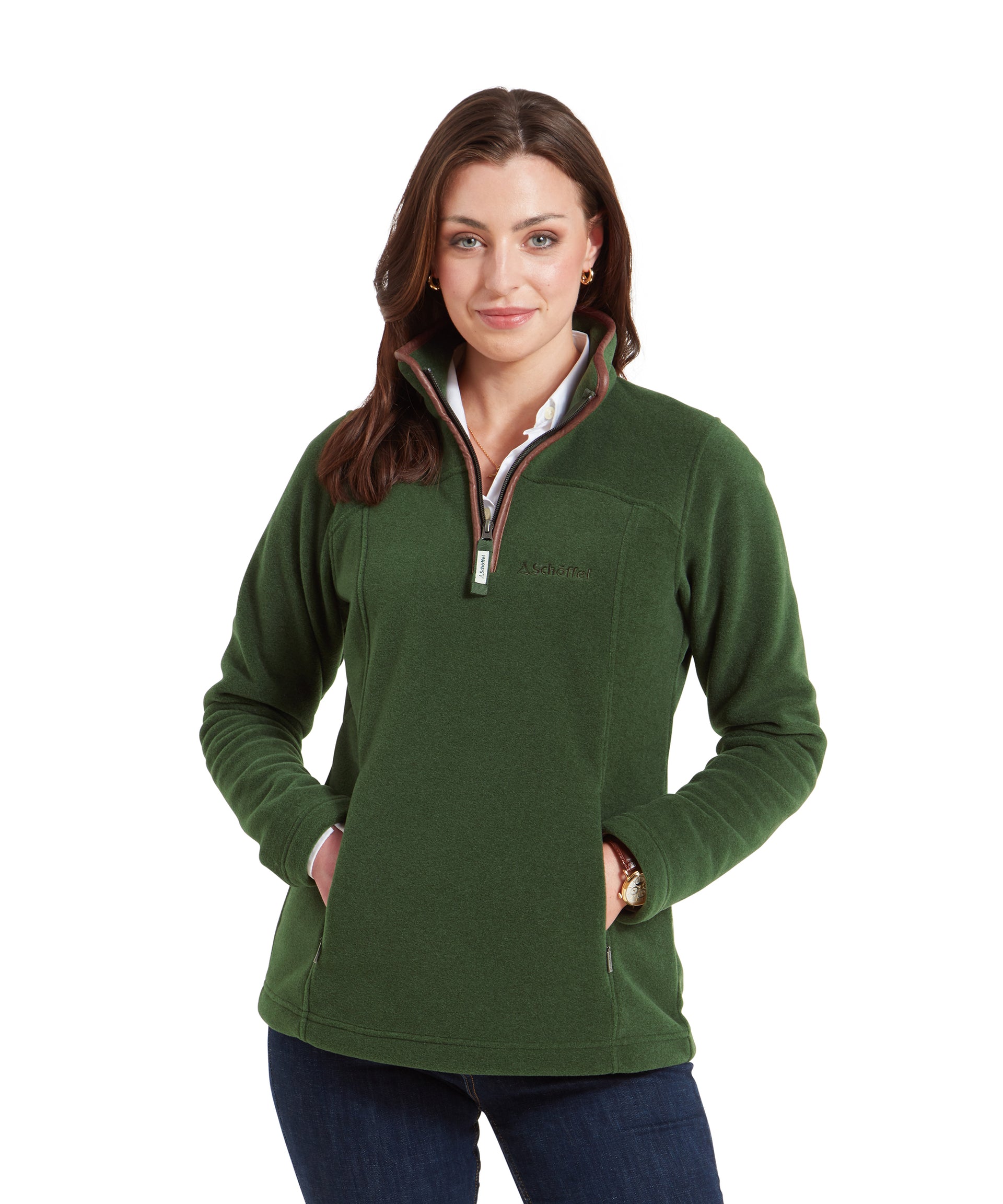 Women's Tilton II Quarter Zip Fleece Green | Schöffel Country